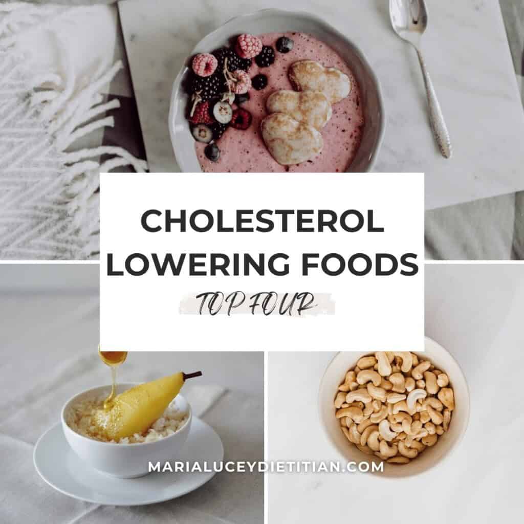 The Top 4 Cholesterol Lowering Foods - A Dietitians Guide — Maria Lucey ...