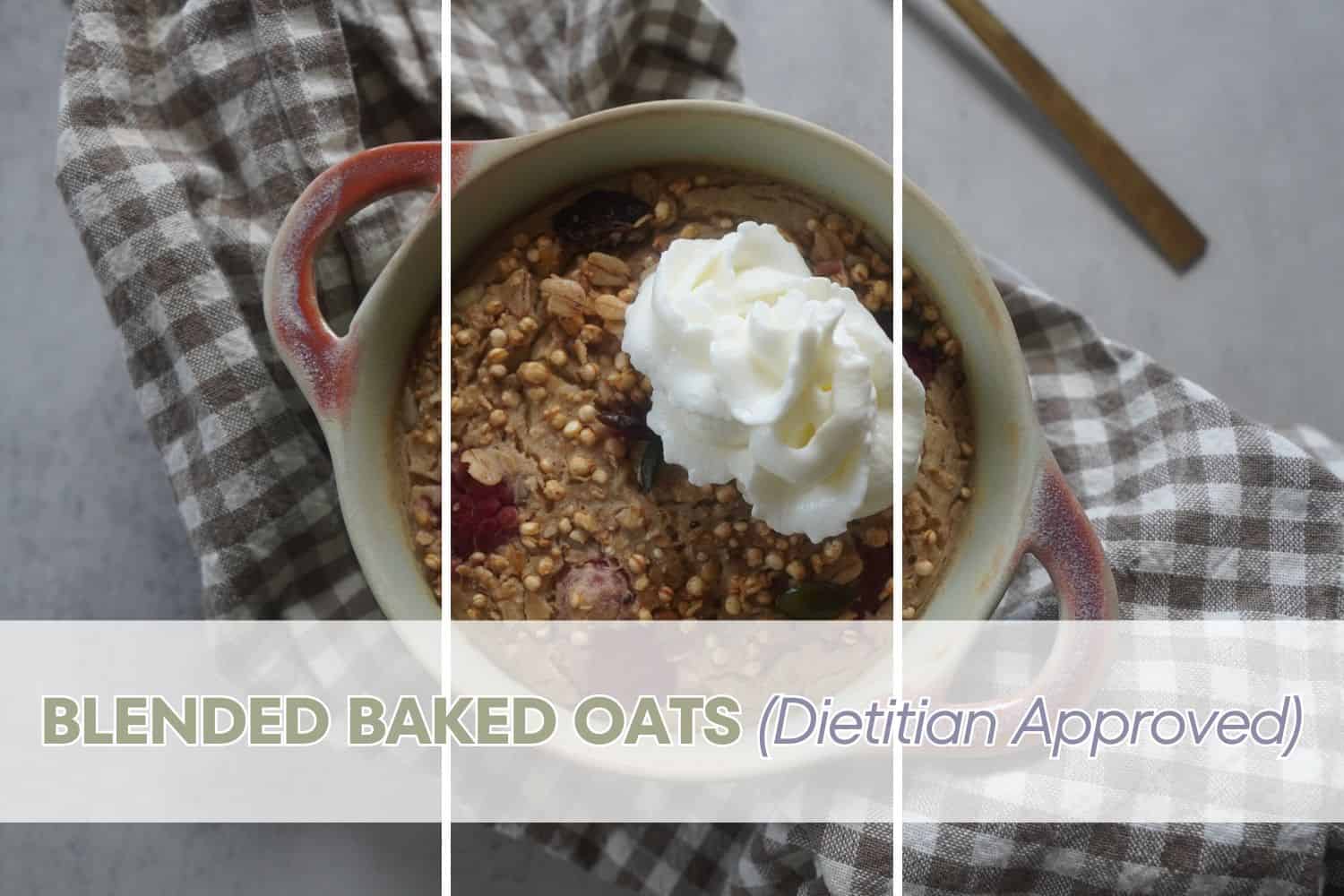 Healthy Blended Baked Oats Recipe - Dietitian Approved Cake For ...