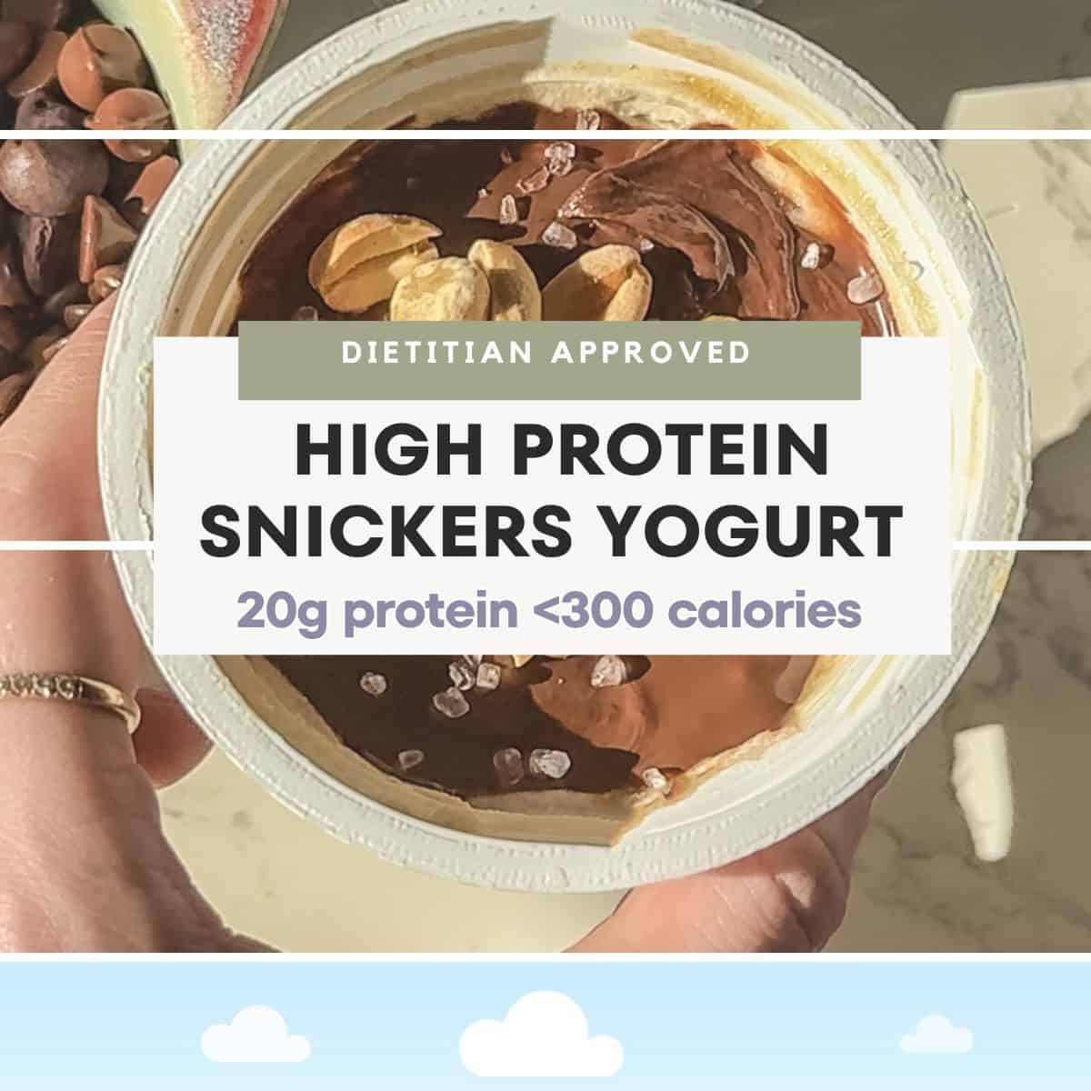 Snickers Yogurt Cups (High Protein Snack Idea) — Maria Lucey Dietitian