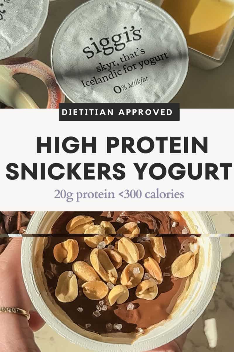Snickers Yogurt Cups (High Protein Snack Idea) — Maria Lucey Dietitian