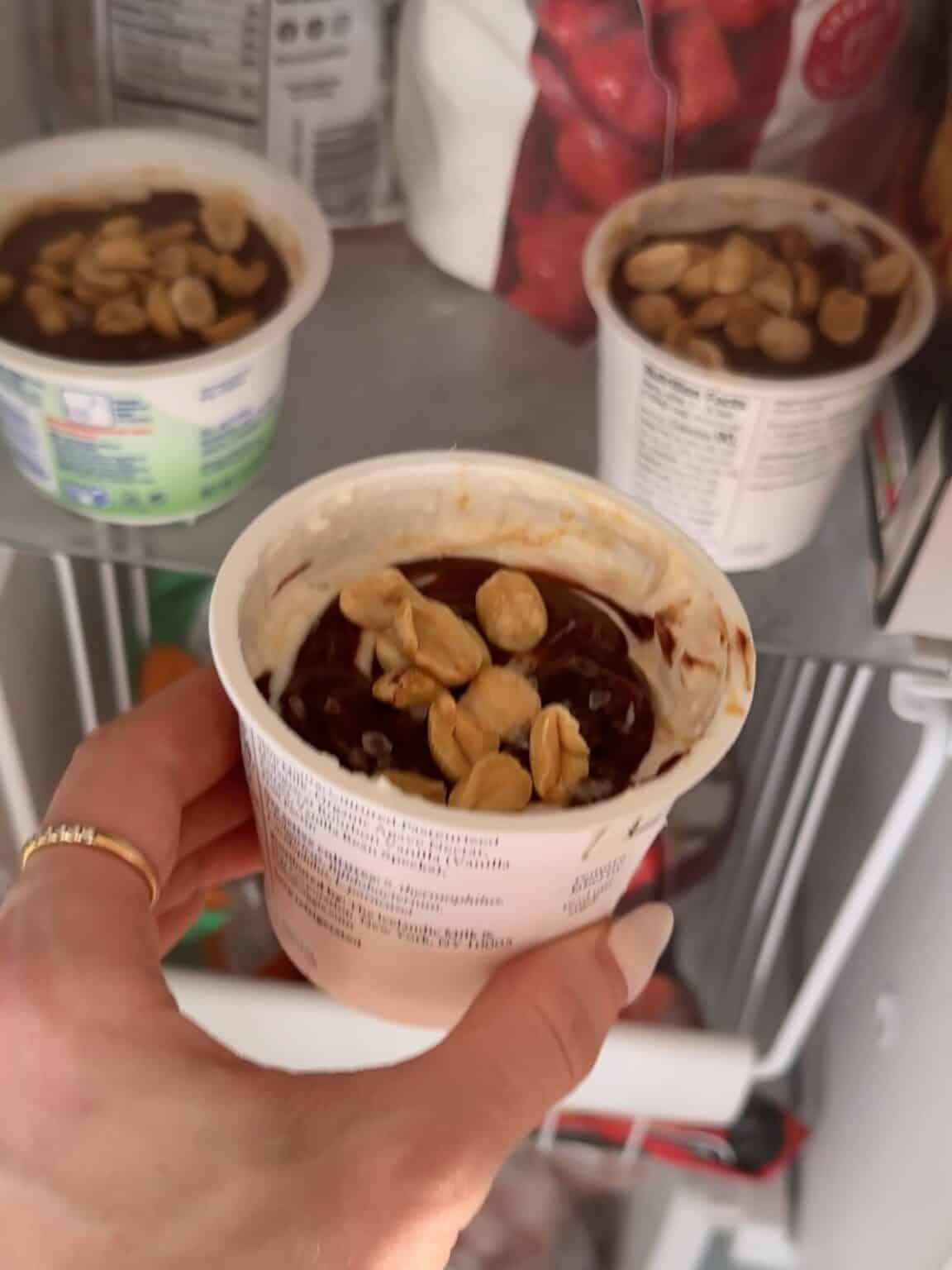 Snickers Yogurt Cups (High Protein Snack Idea) — Maria Lucey Dietitian