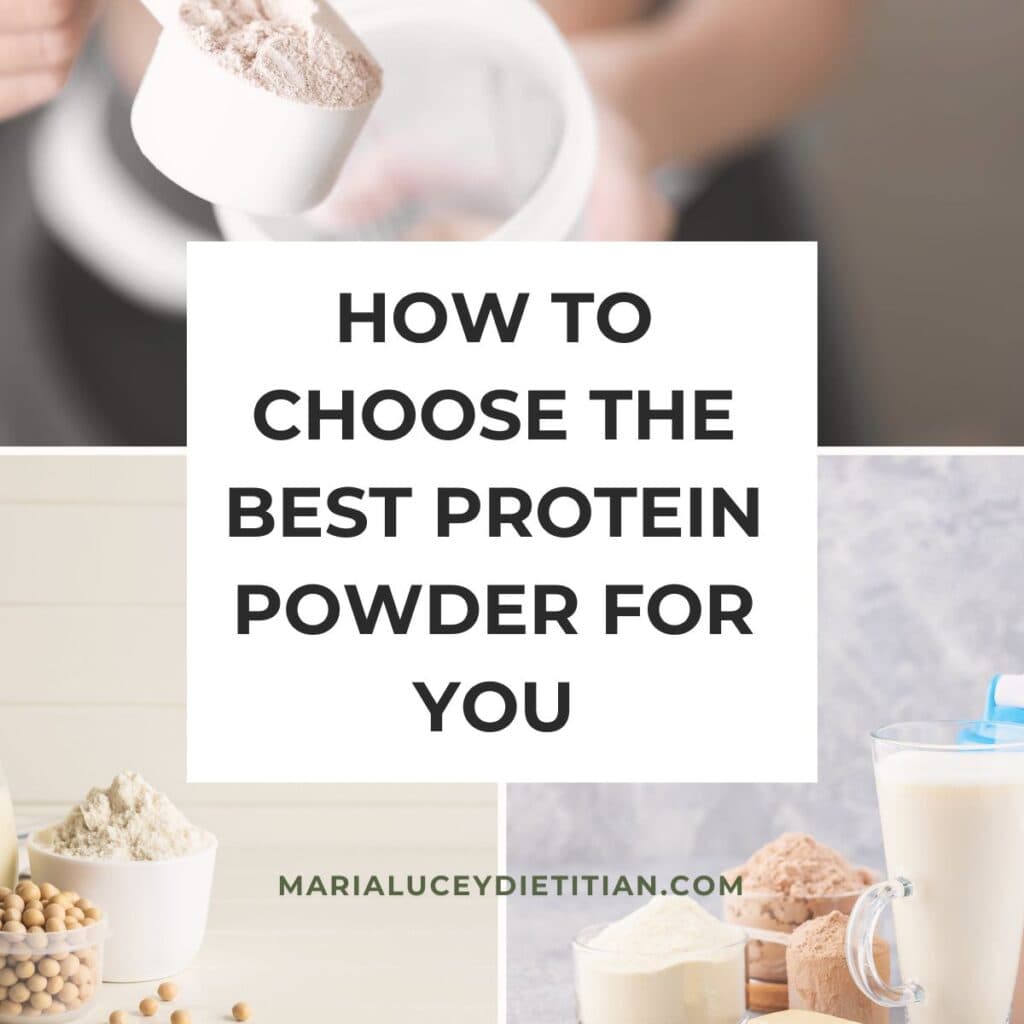 How to Choose Protein Powder - A Dietitians Guide — Maria Lucey Dietitian