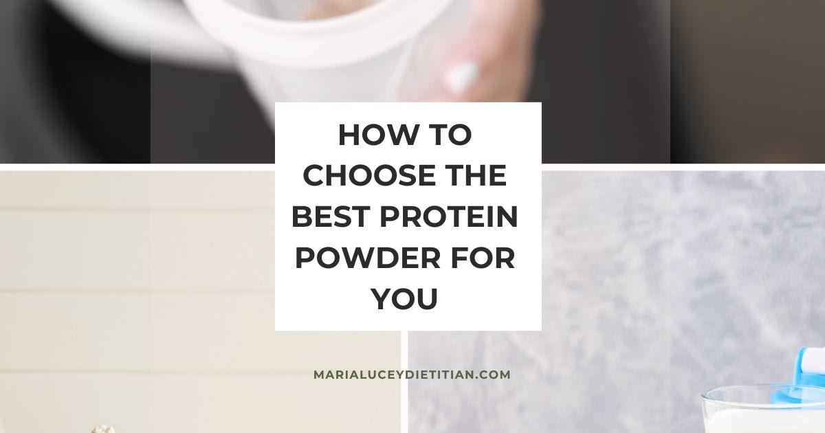 How to Choose Protein Powder - A Dietitians Guide — Maria Lucey Dietitian