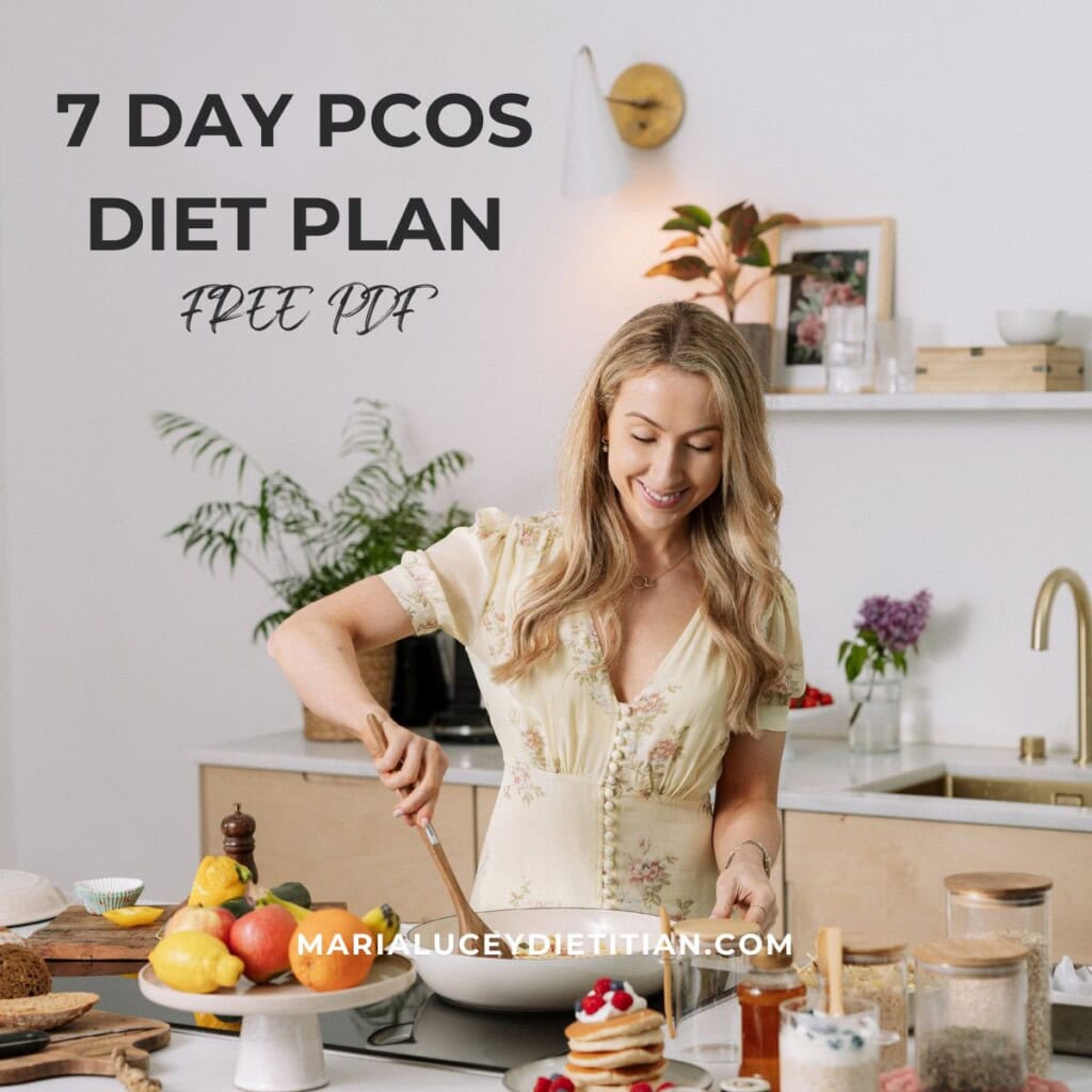 7-Day PCOS Diet Plan (& Free PDF Download) — Maria Lucey Dietitian
