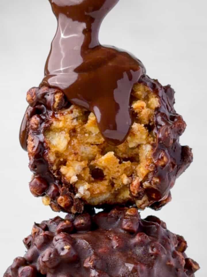 No-Bake Healthier Rice Krispie Treats with Chocolate and Peanut Butter ...